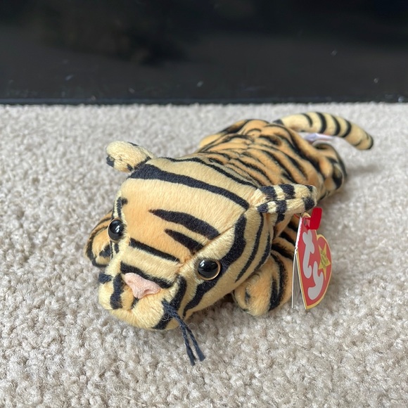 Ty | Toys | Stripes Ty Beanie Baby | Poshmark